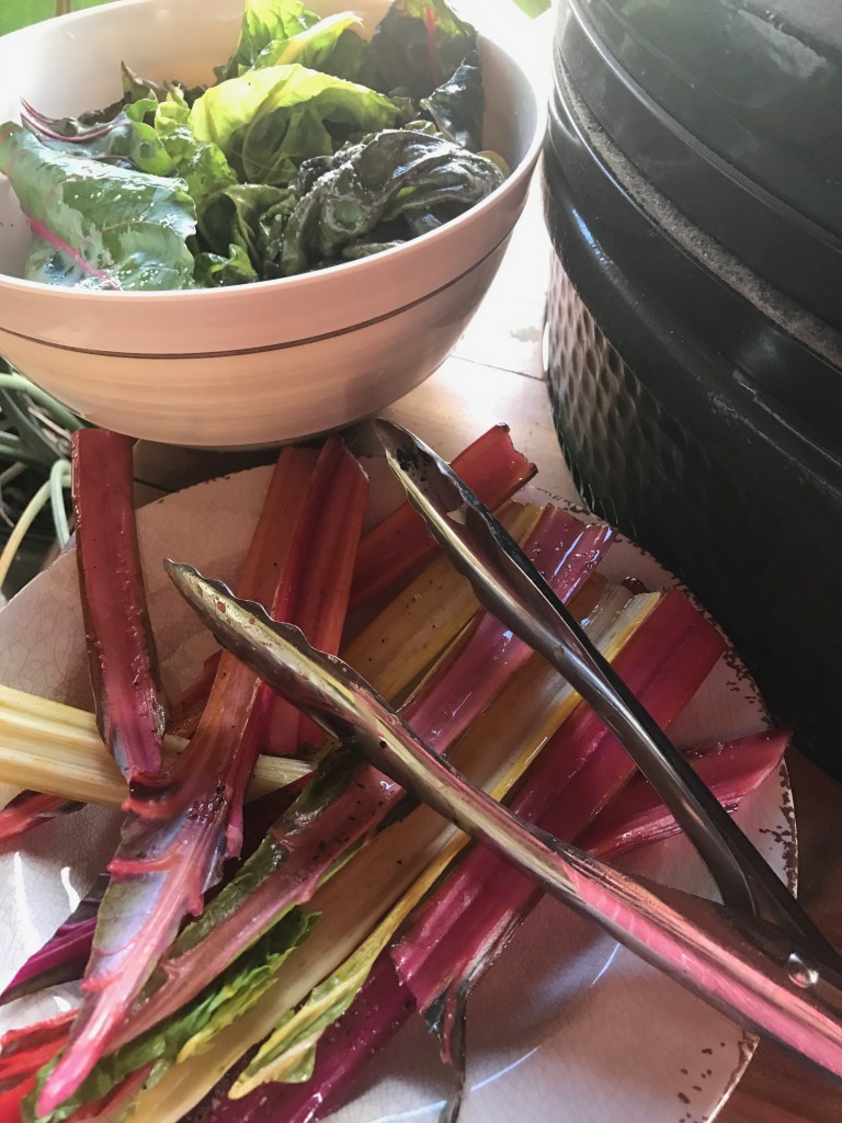 Charred Chard Salad with Sriracha Vinaigrette melissa cook ston