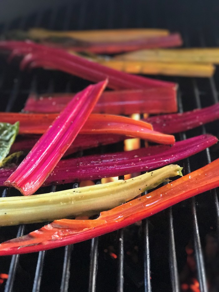 Charred Chard Salad with Sriracha Vinaigrette melissa cook ston
