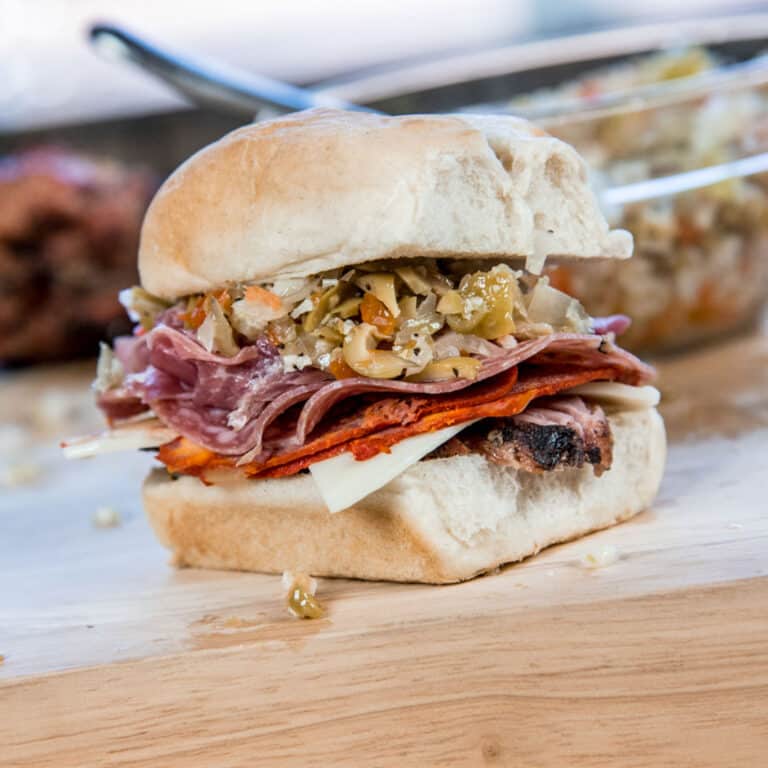 Pork Muffuletta Slider Video!! - Melissa Cookston