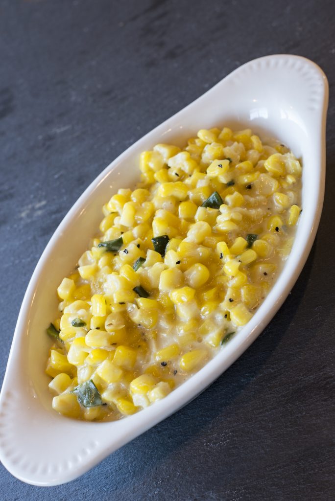 Poblano Creamed Corn - Melissa Cookston