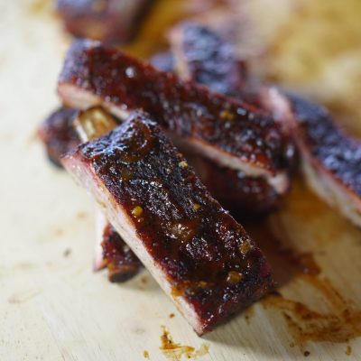 Coffee Rubbed Ribs with Espresso BBQ Sauce - Melissa Cookston