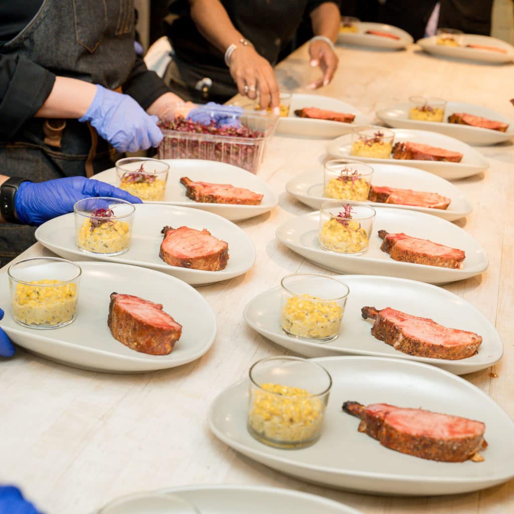 Pork Chop Lollipops with Prickly Pear BBQ Sauce - Melissa Cookston