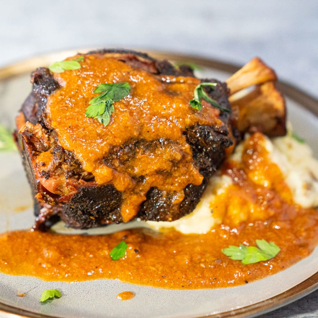 Smoked and Braised Pork Shanks - Melissa Cookston Staging